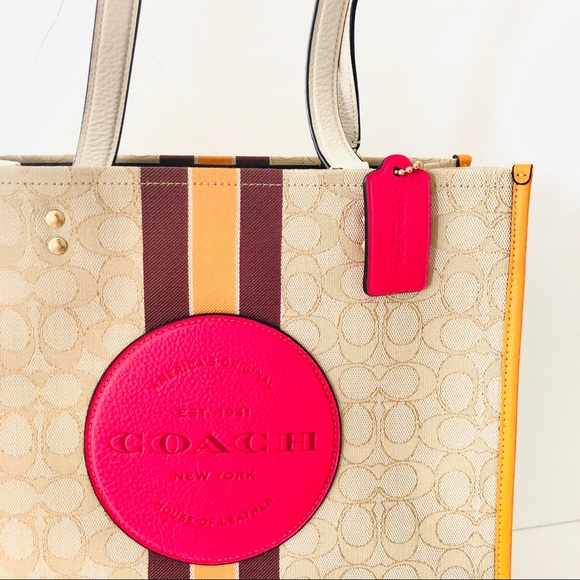 Coach | Bags | Coach Dempsey Book Tote Signature Jacquard Purse | Poshmark